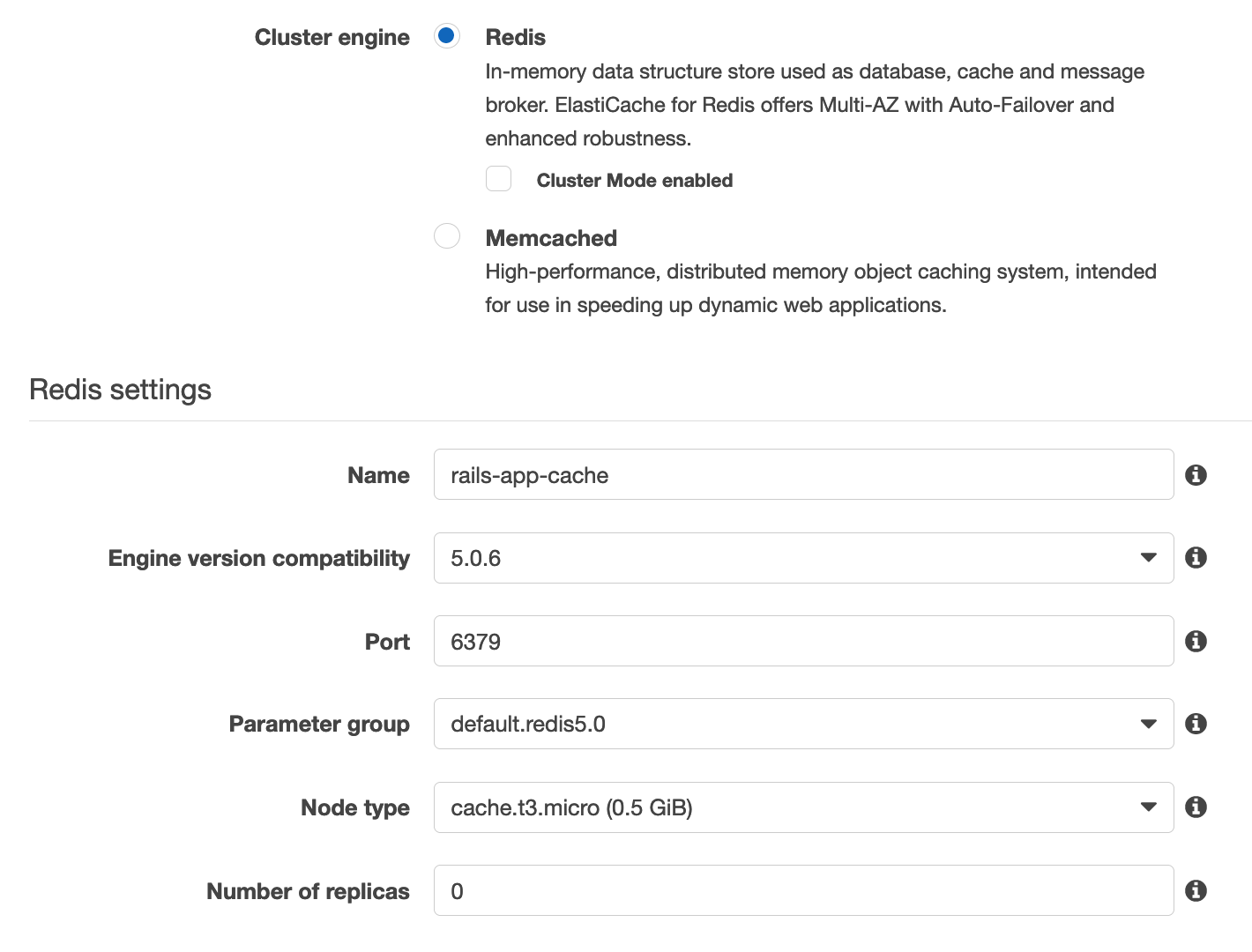 Create AWS Elastic Cache (redis) for Sidekiq – Salzam