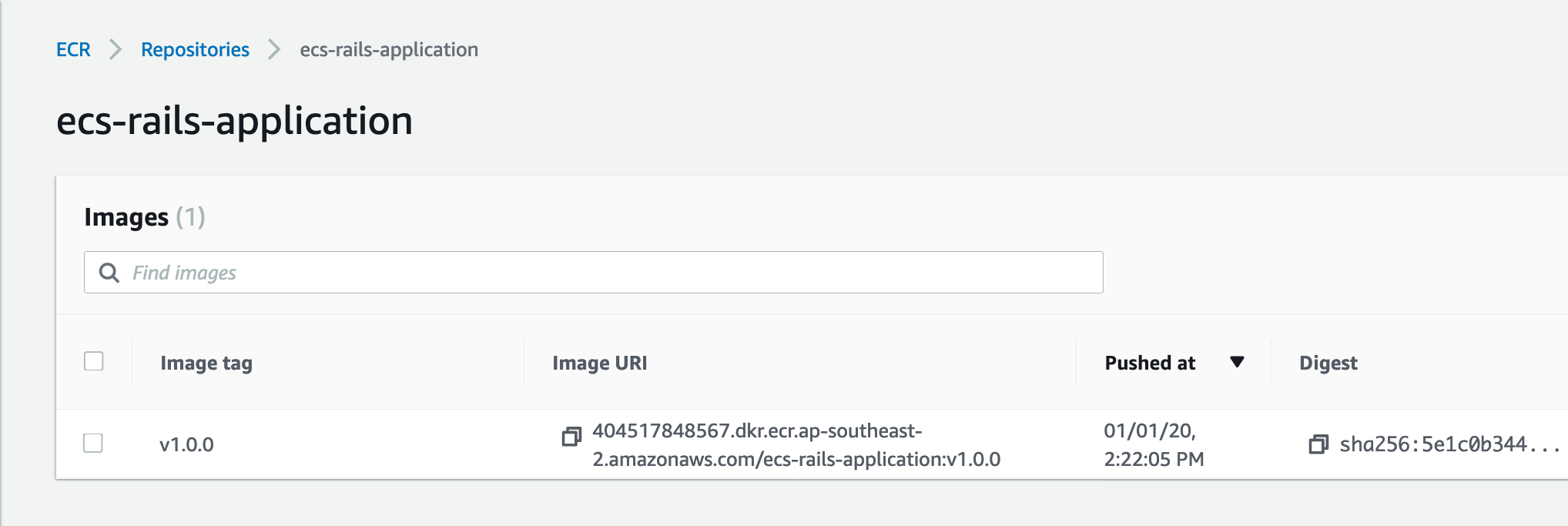 Push Rails Docker application to AWS ECR – Salzam