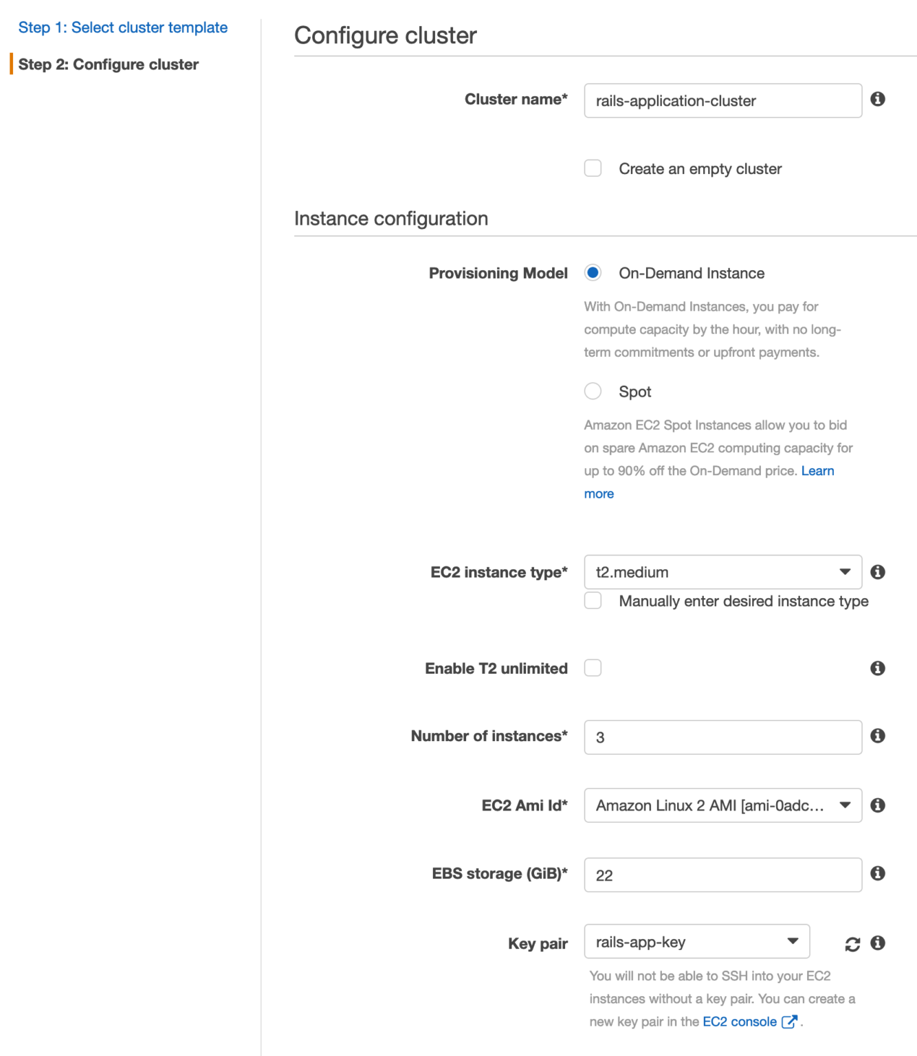Create ECS Cluster and deploy Rails + Sidekiq tasks – Salzam