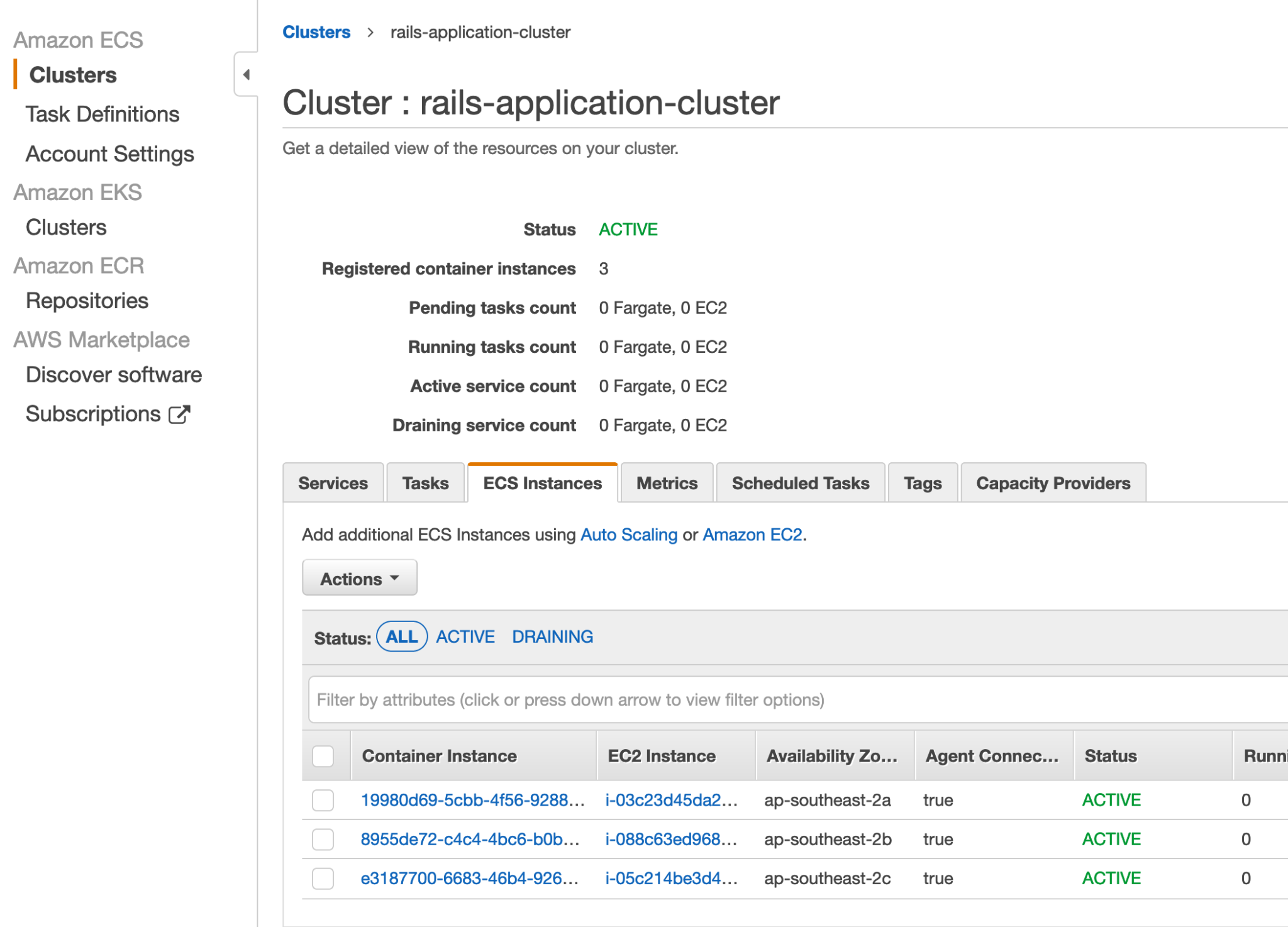 Create Ecs Cluster And Deploy Rails Sidekiq Tasks Salzam