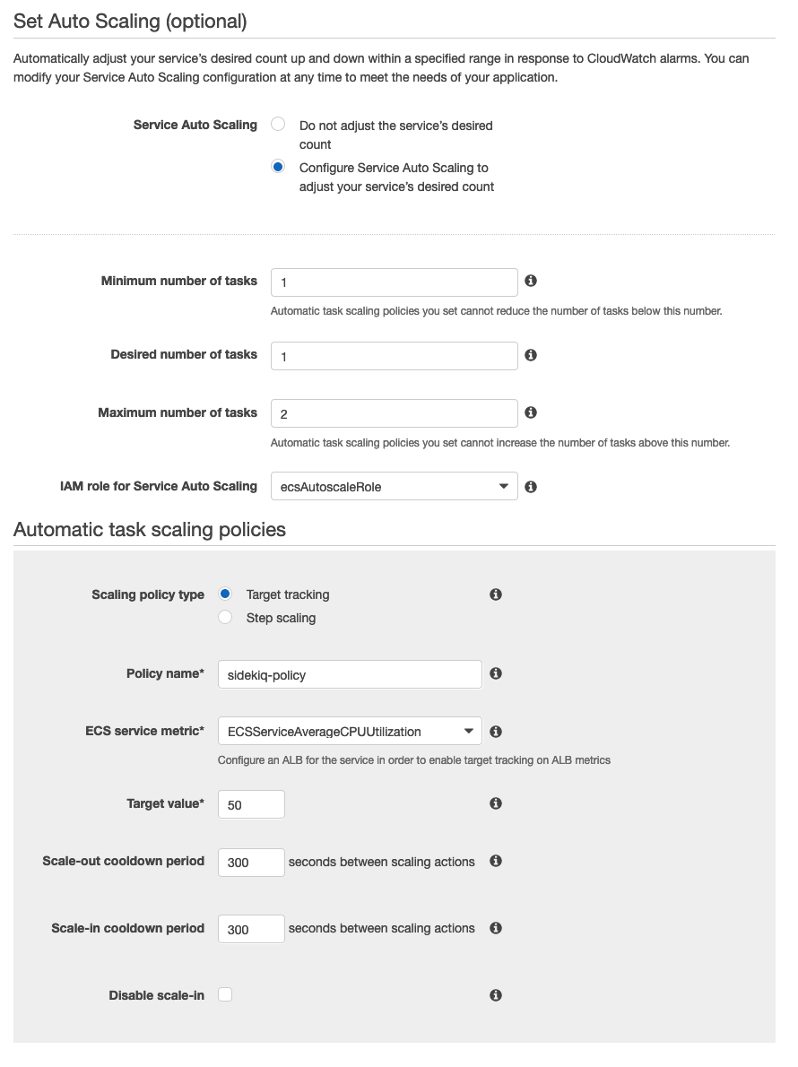Create Ecs Cluster And Deploy Rails Sidekiq Tasks Salzam 